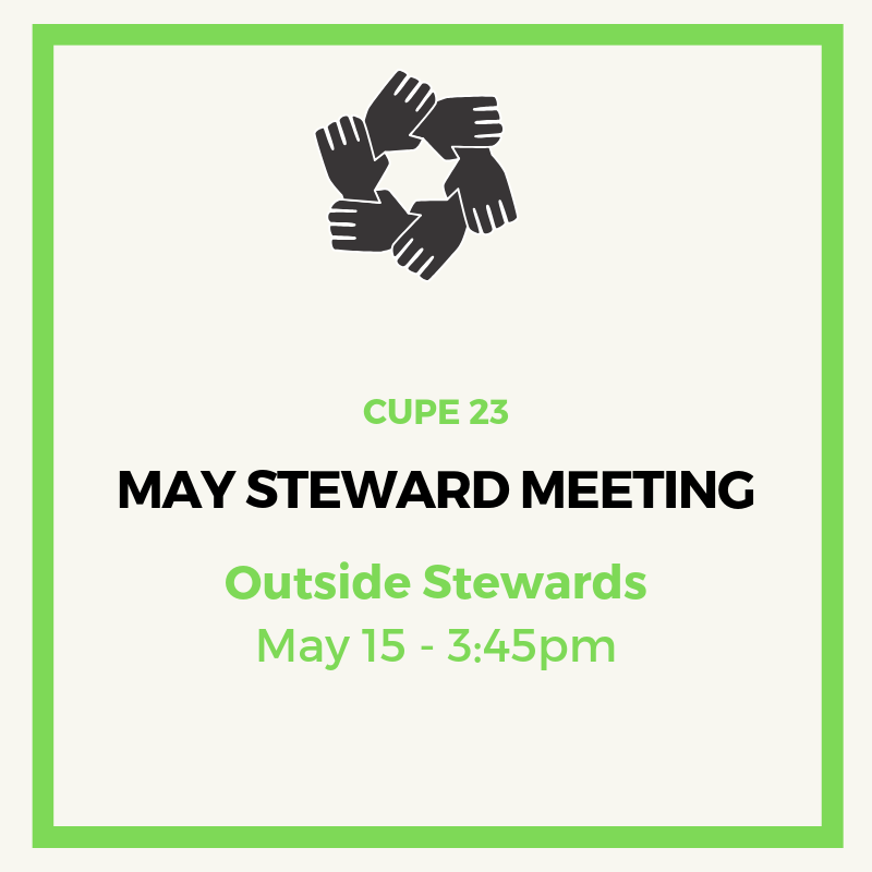 May meetings – CUPE 23