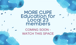 Education & Learning Resources – CUPE 23