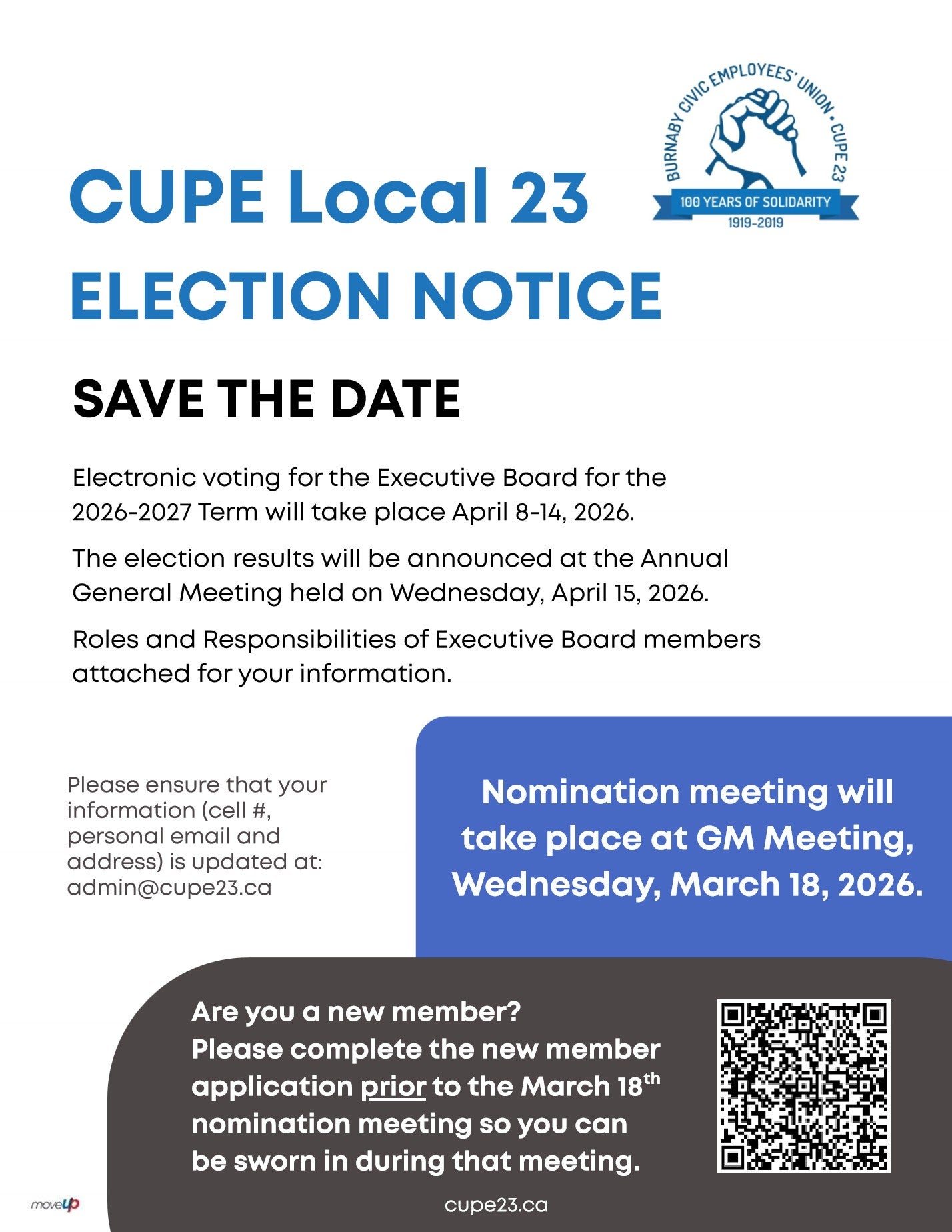 2026 – CUPE 23