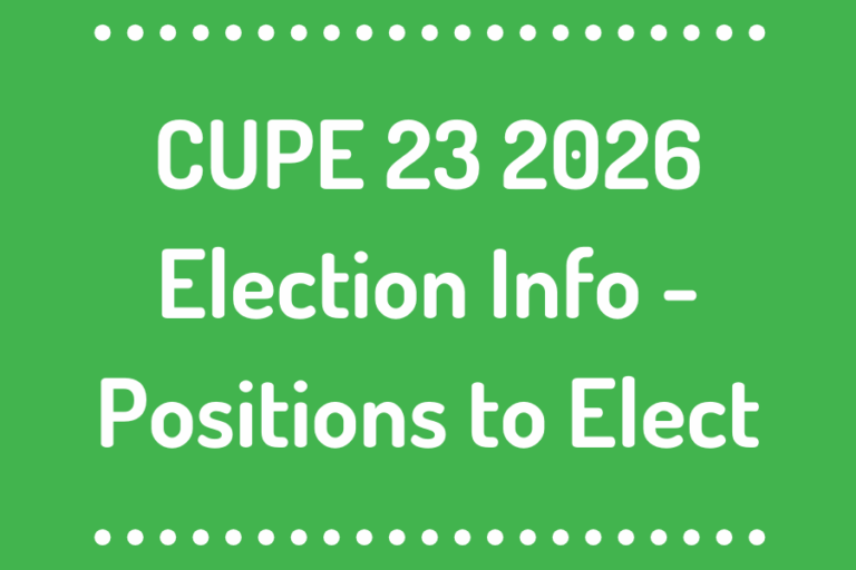 CUPE 23 – Burnaby Civic Employees Union